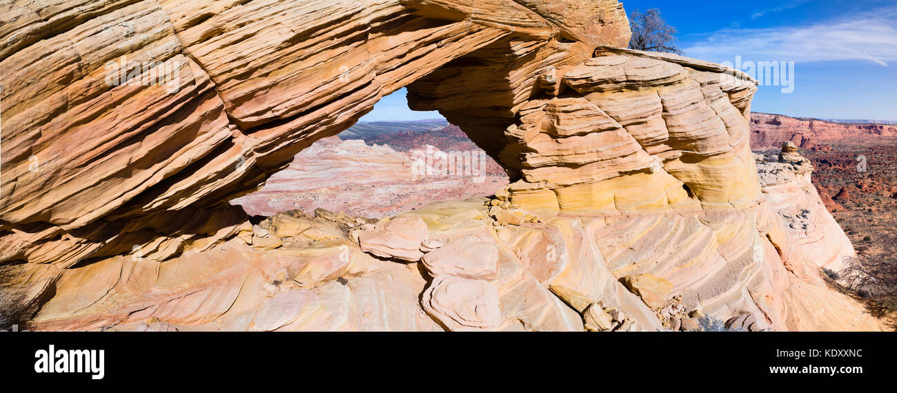 View of Top Rock Arch, which sits above the beautiful geological ...