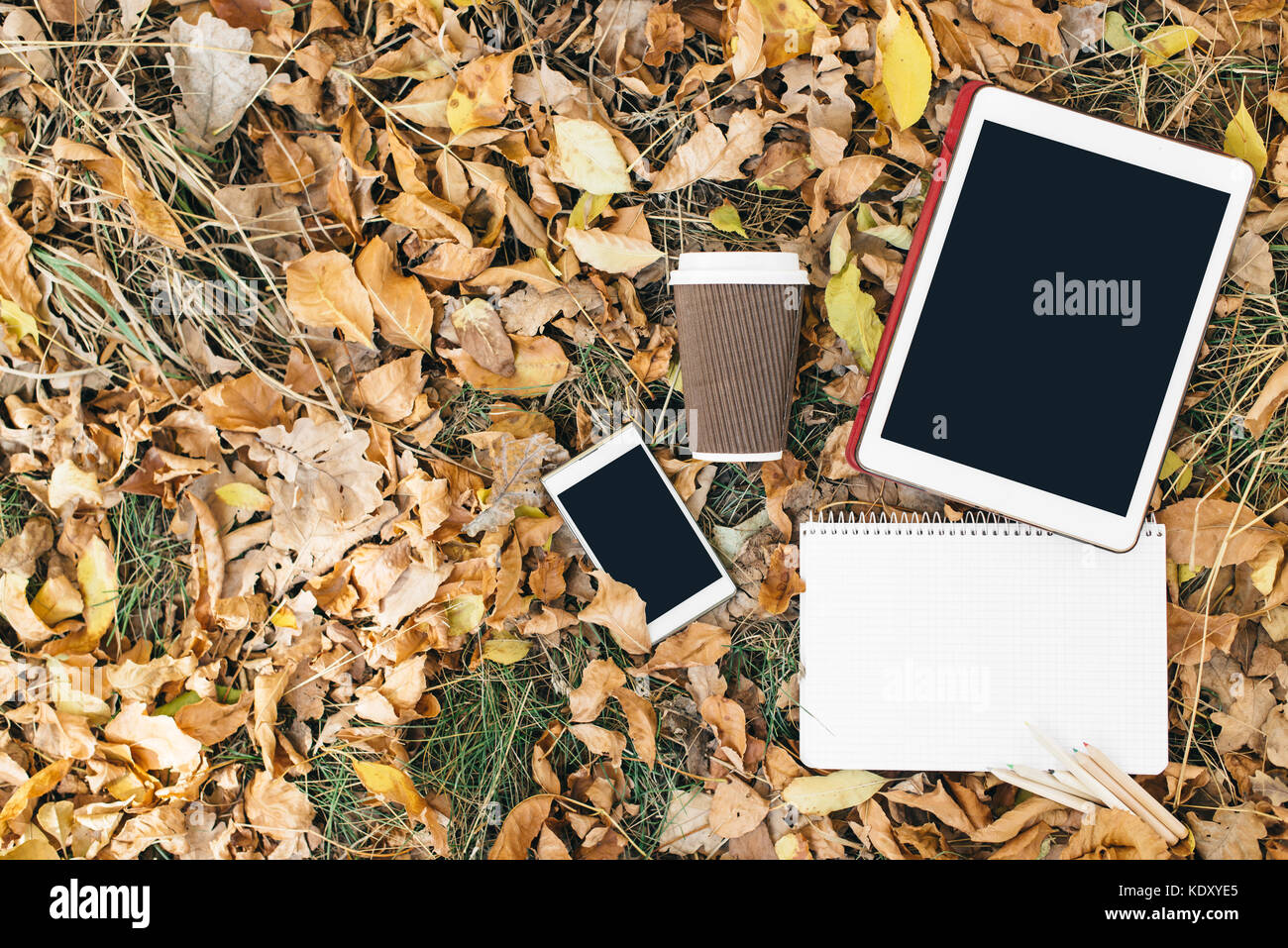 Flat lay view hi-res stock photography and images - Alamy