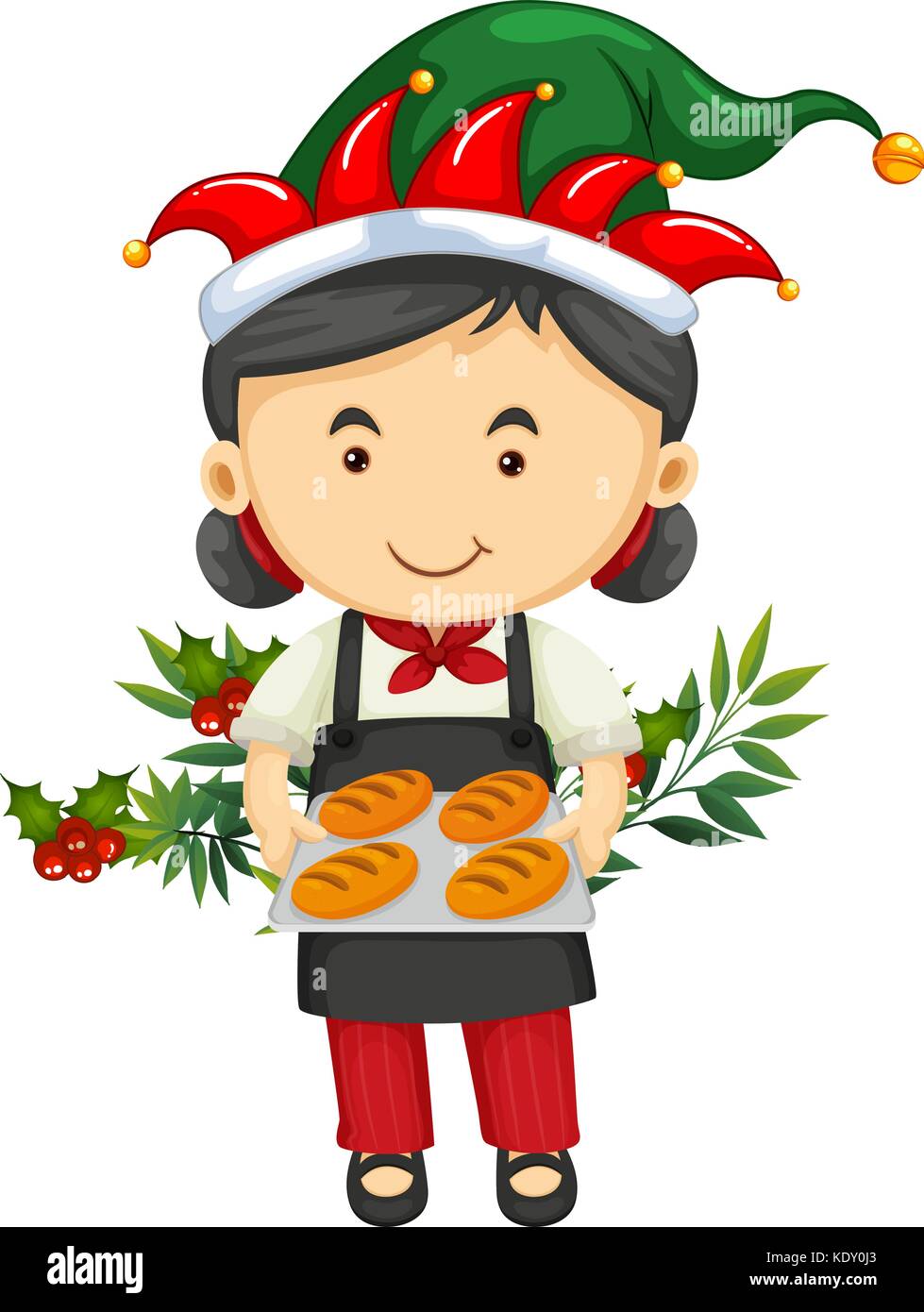 Girl with bread drawing hi-res stock photography and images - Alamy