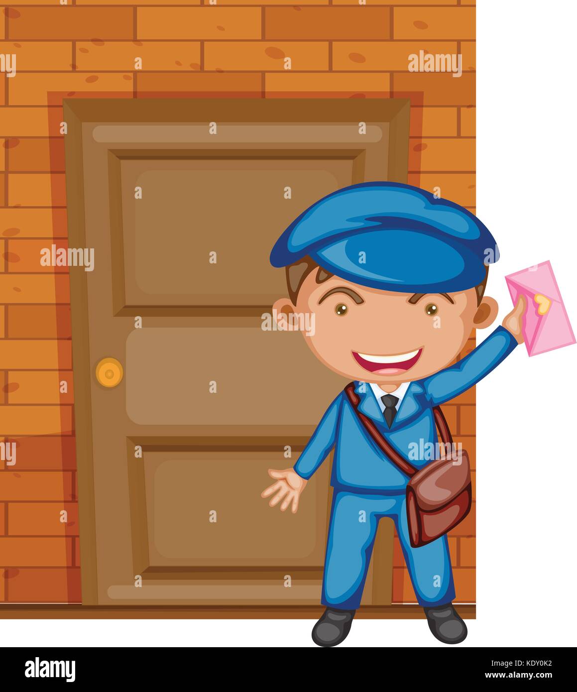 Postman delivering letter hi-res stock photography and images - Alamy