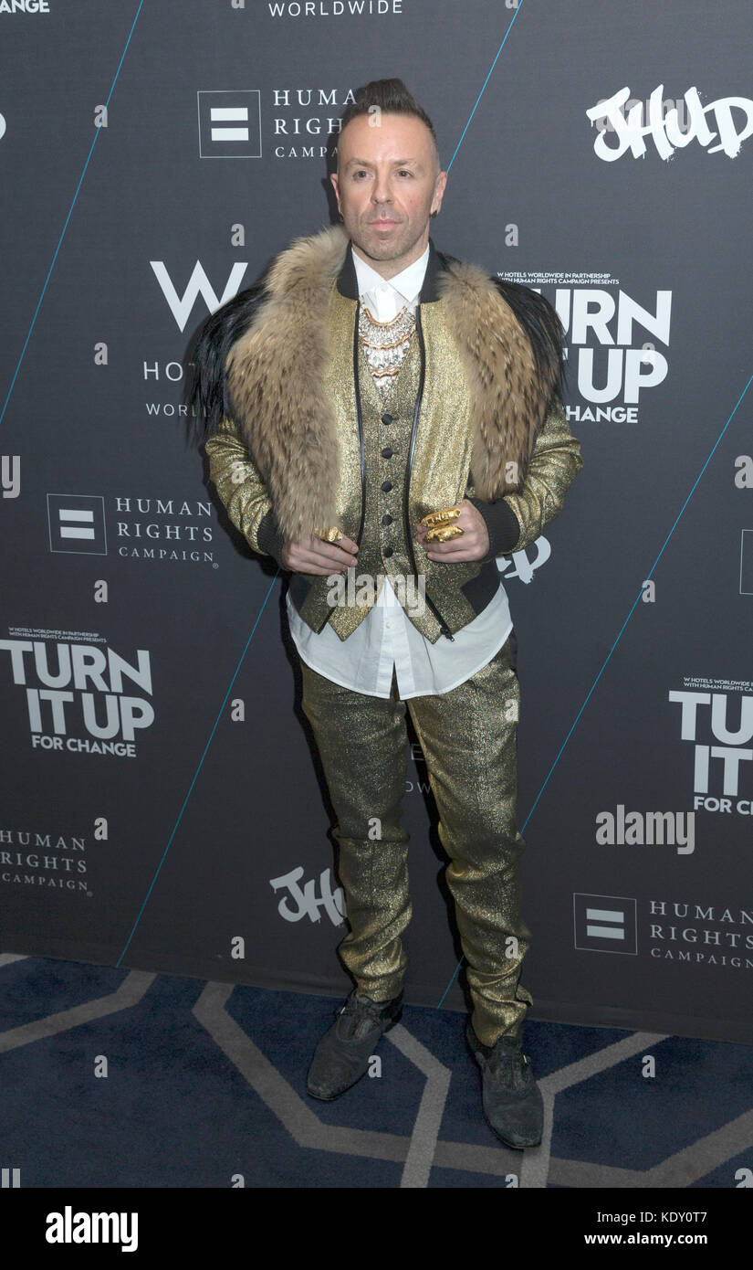 New York, NY - October 21, 2014: Legendary Damon attends the W Hotels ...