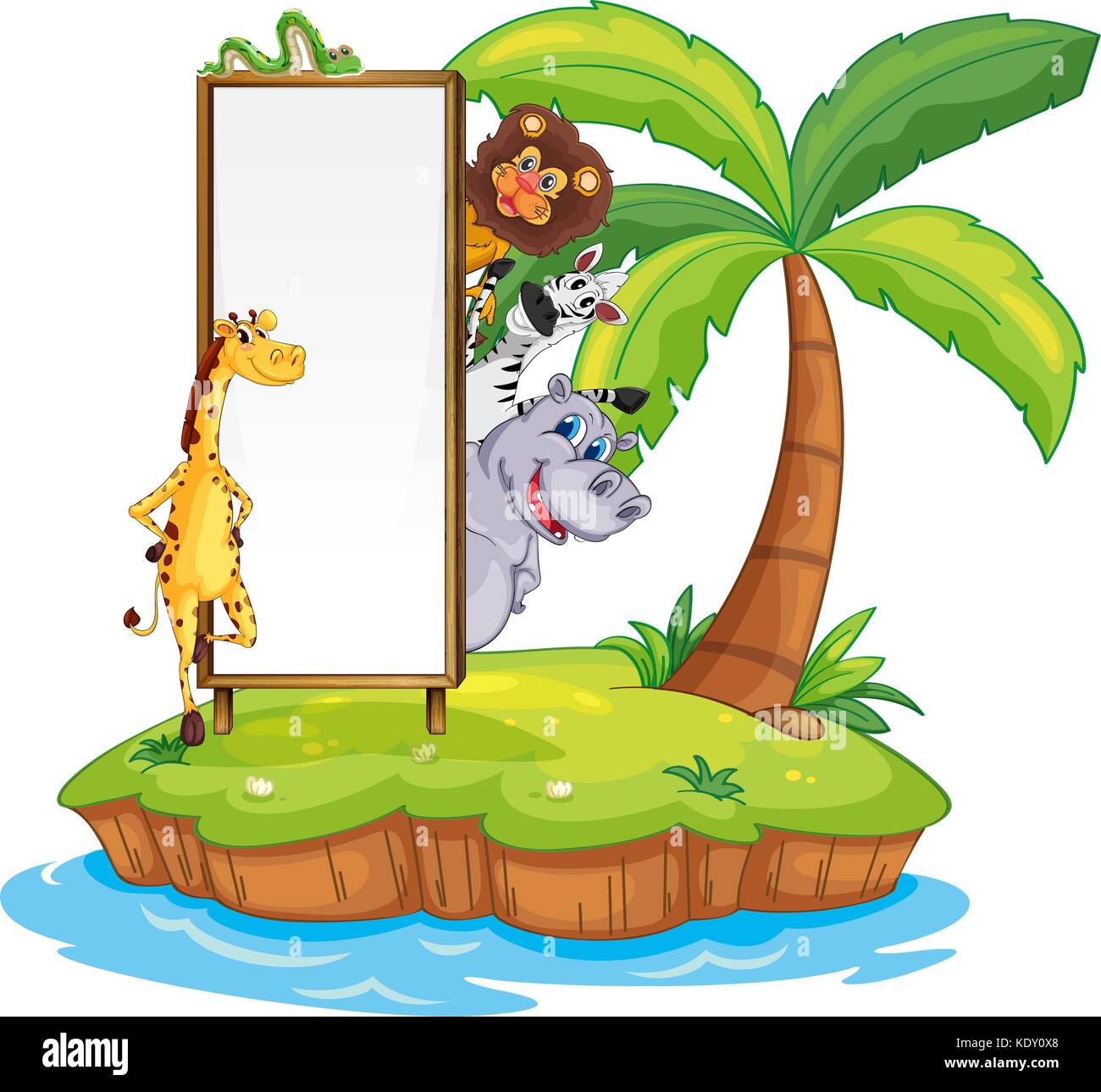 Art wild ocean island Stock Vector Images - Alamy