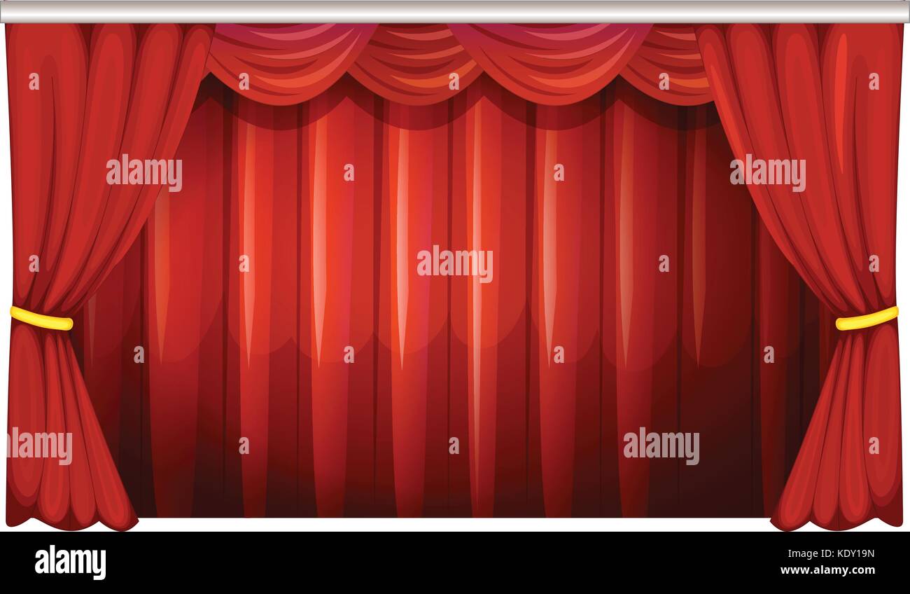 Red curtains in background illustration Stock Vector Image & Art - Alamy