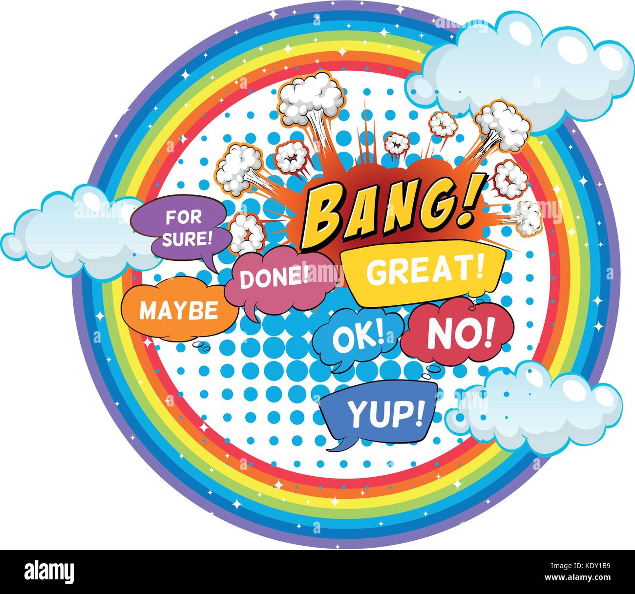 Round Badge Words Stock Vector Images - Alamy