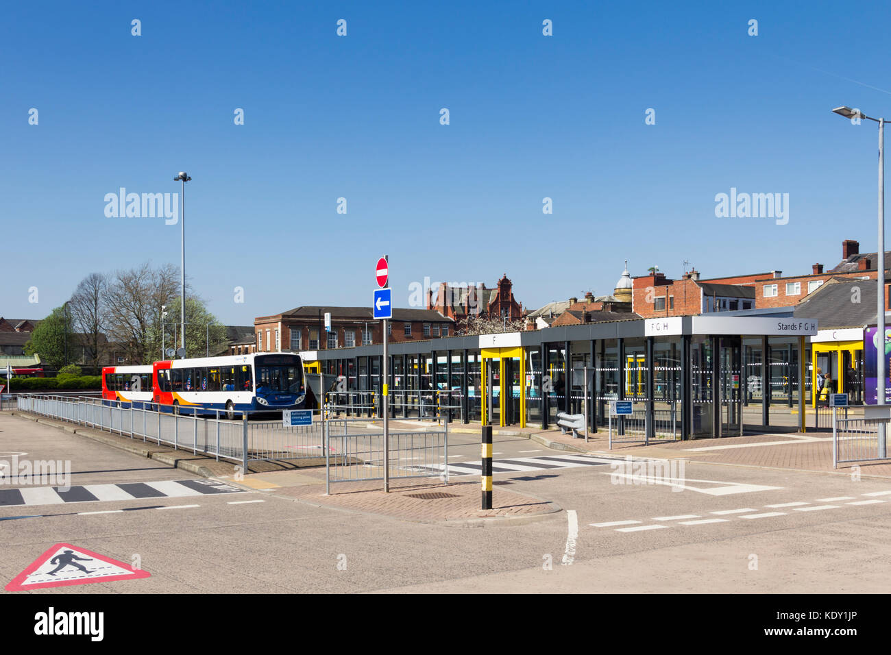 Bus station, opened in 2015, in the town of Leigh, formerly part ofthe ...