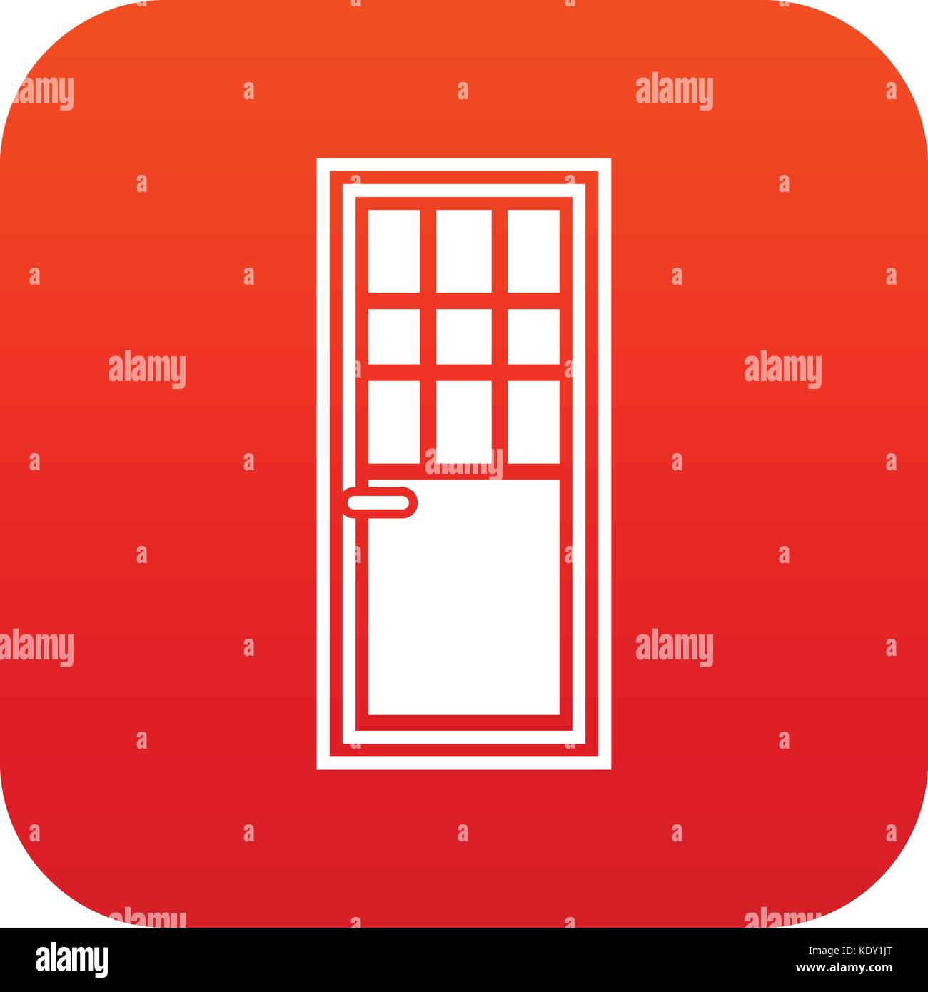 Entrance traditional red wooden house Stock Vector Images - Alamy