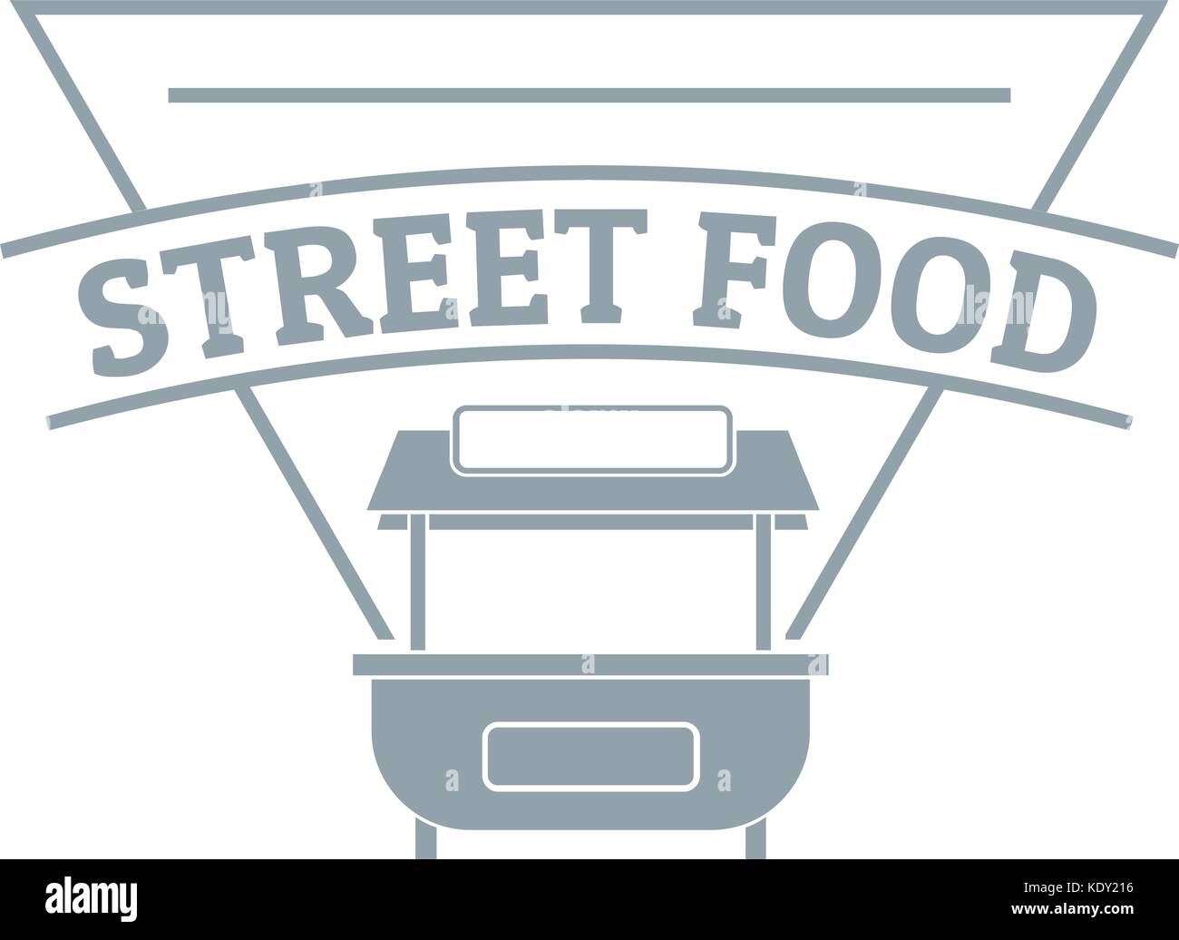 Stall food logo, simple gray style Stock Vector Image & Art - Alamy