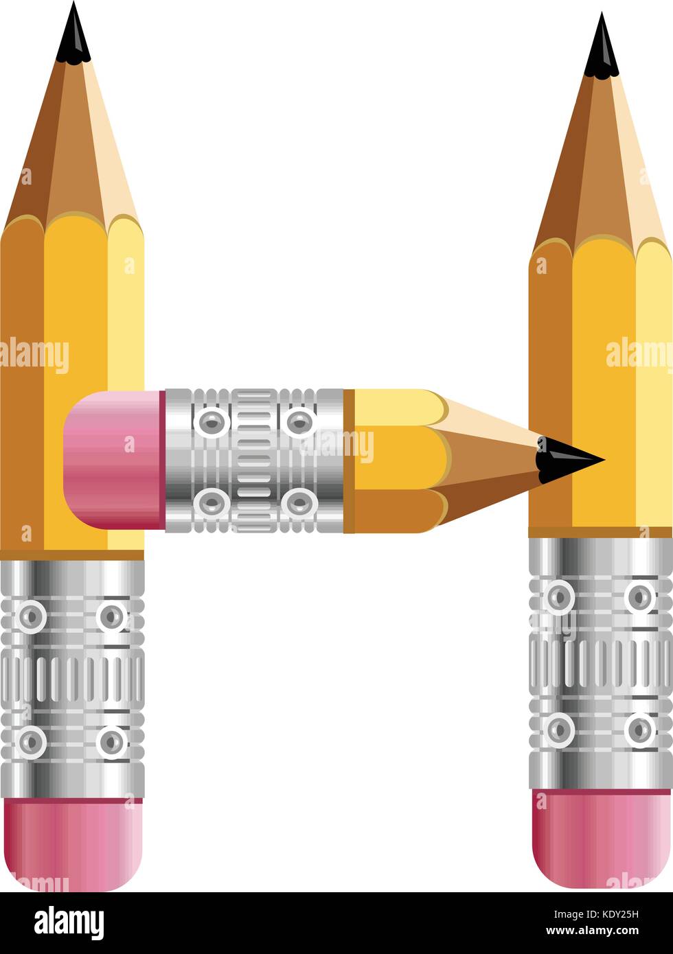 Letter h pencil icon, cartoon style Stock Vector Image & Art - Alamy