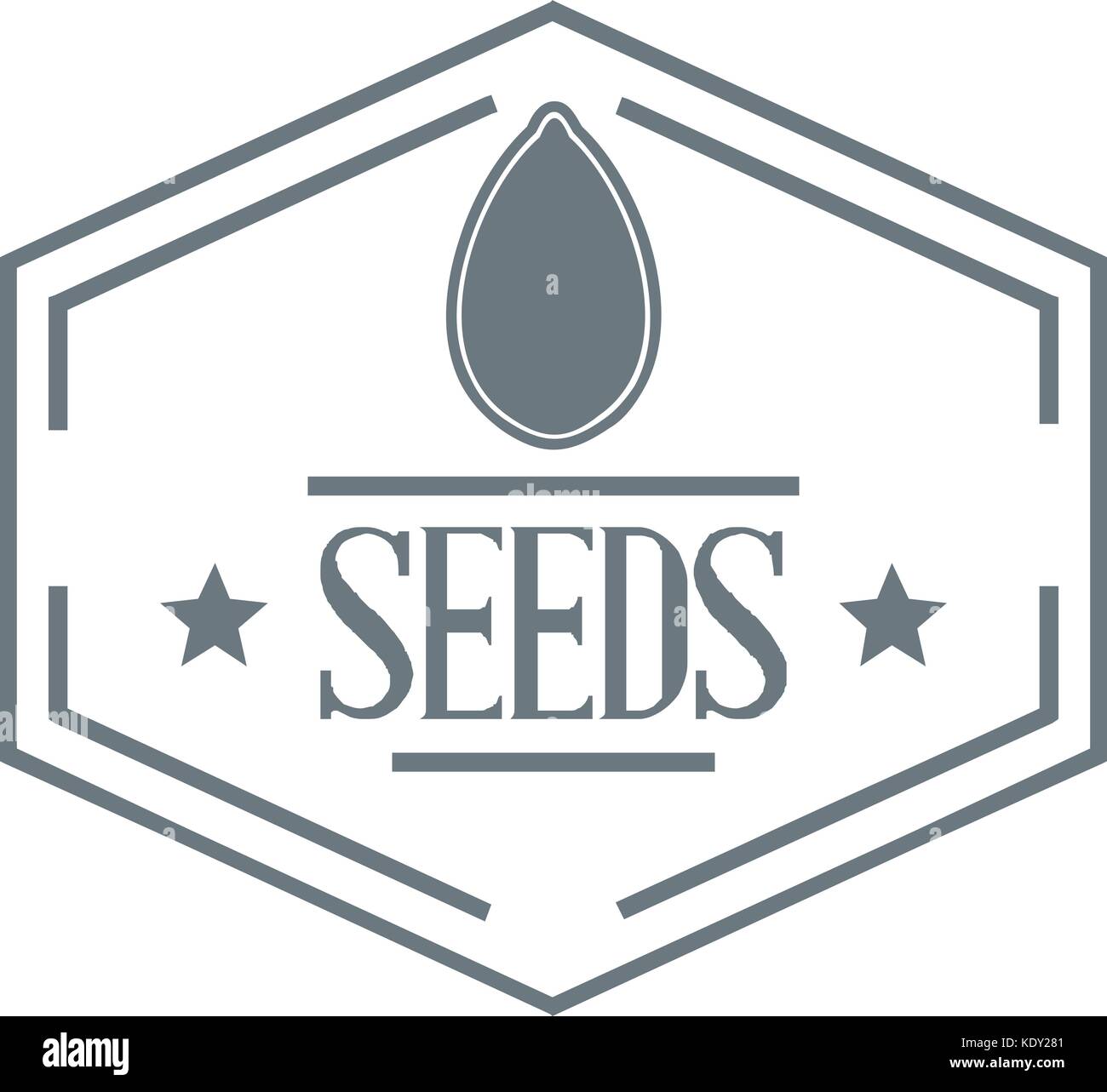 Seed logo, vintage style Stock Vector Image & Art - Alamy
