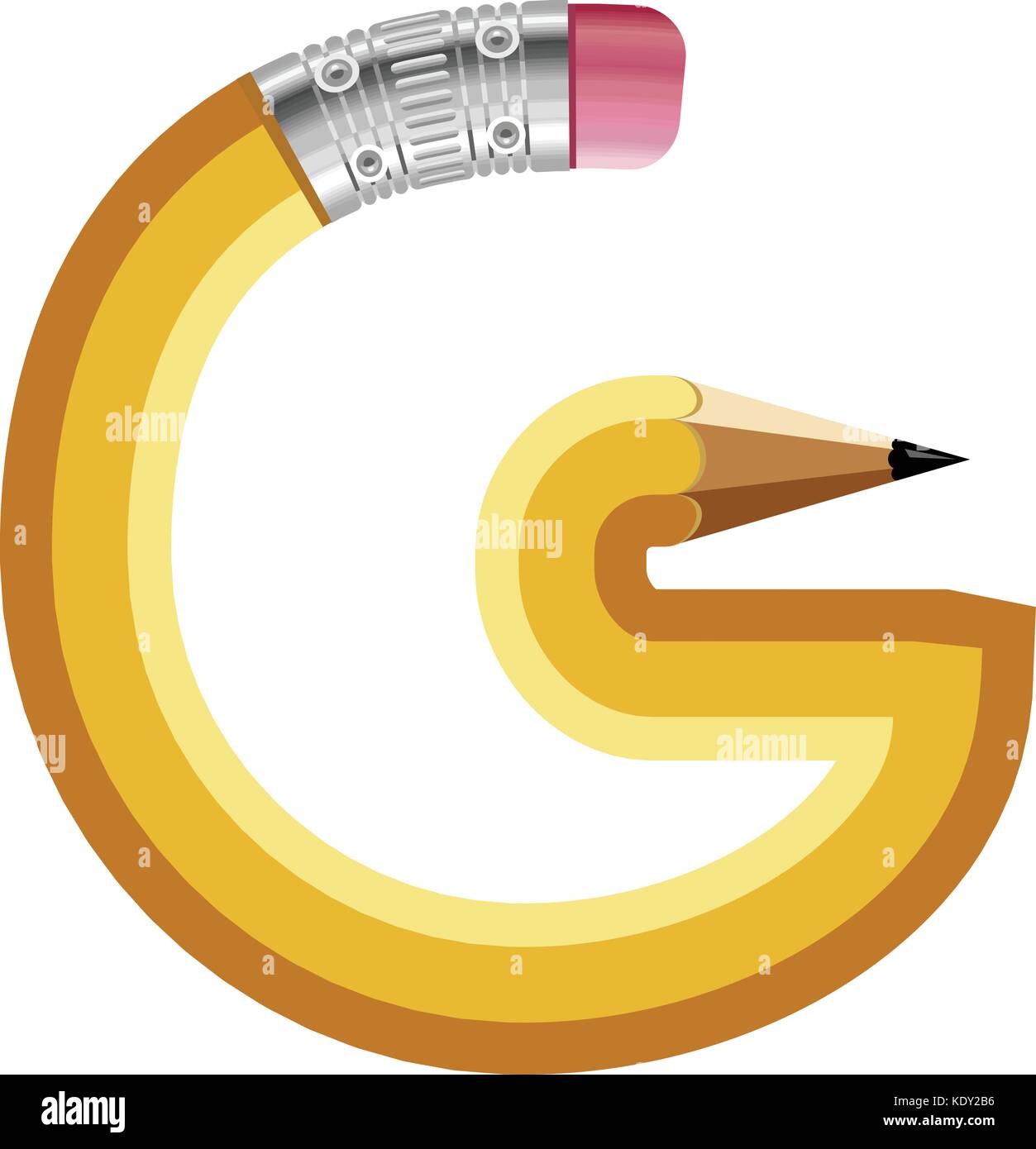 Letter g pencil icon, cartoon style Stock Vector Image & Art - Alamy