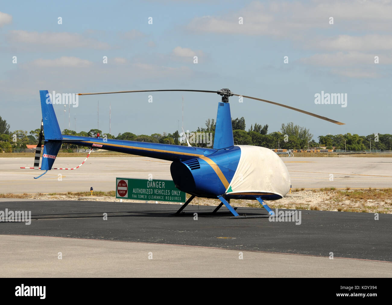 Light Blue Helicopter