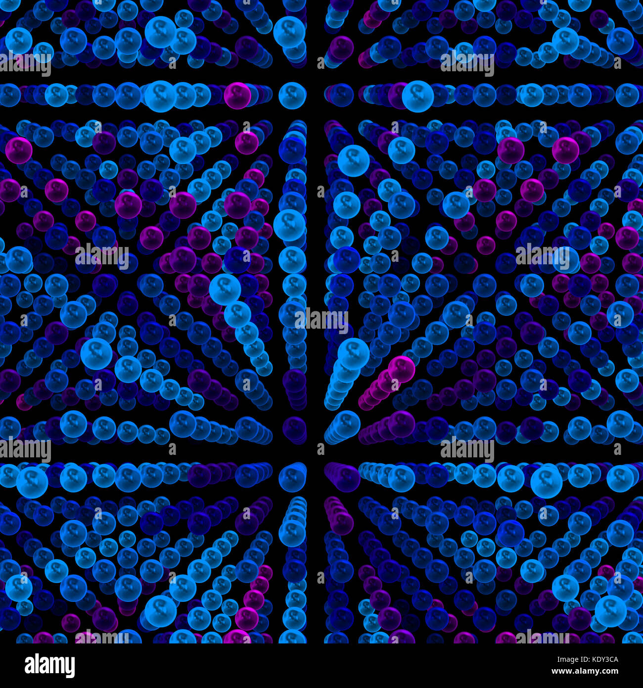 Abstract of fast moving blue balls in space Stock Photo - Alamy