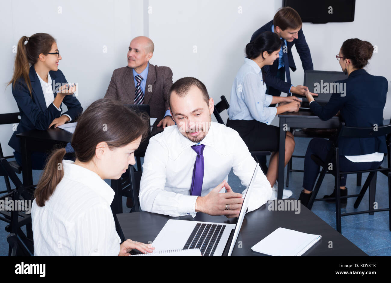 Professional managers planning project in hi-res stock photography and ...