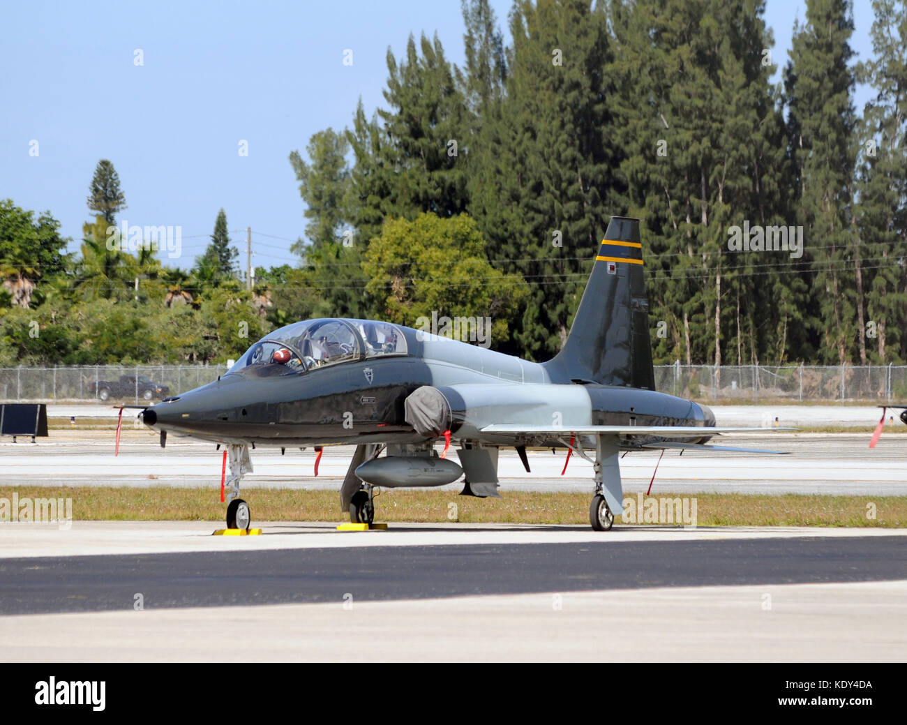 Modern air force training jet parked on a tarmac Stock Photo - Alamy