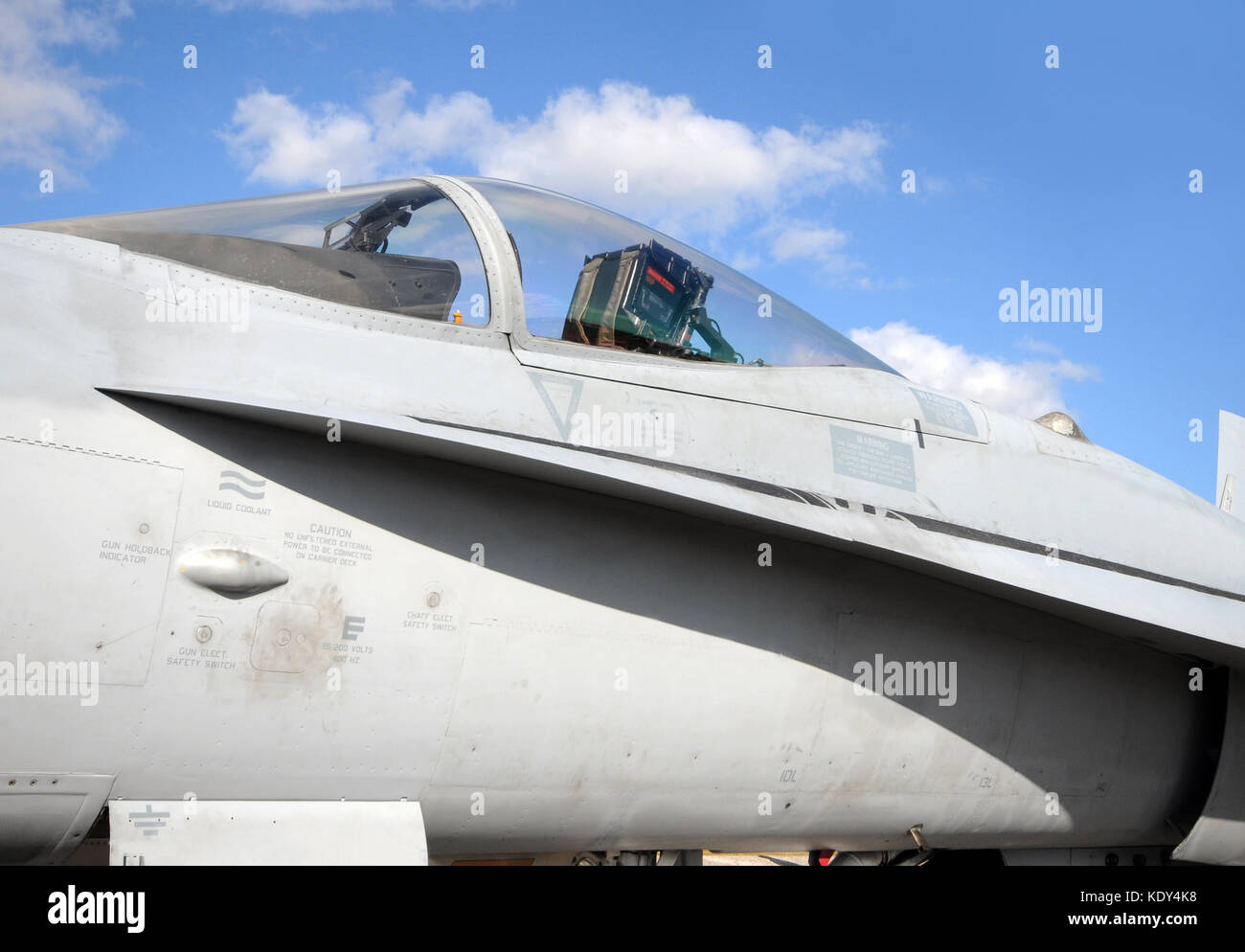 Modern navy jetfighter canopy and cockpit view Stock Photo - Alamy