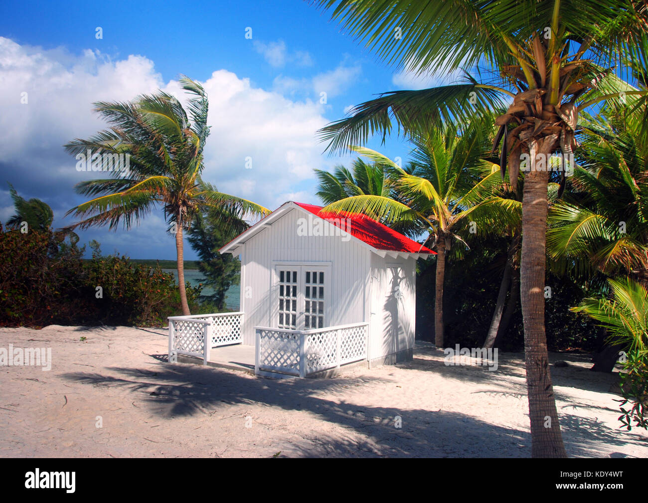 Beach cabin on a remote Caribbean island Stock Photo - Alamy