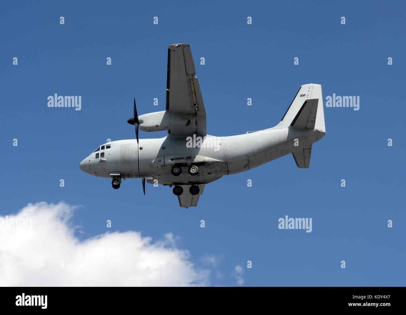 Modern military transport airplane in flight Stock Photo - Alamy