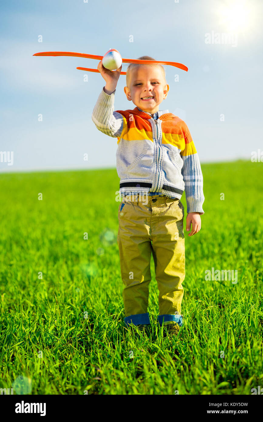 Child model airplane hi-res stock photography and images - Alamy