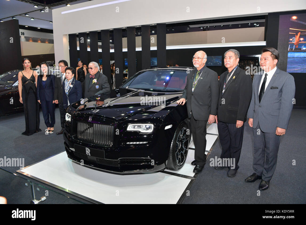 NONTHABURI - MARCH 28: Rolls-Royce Red Wraith car on display at The ...