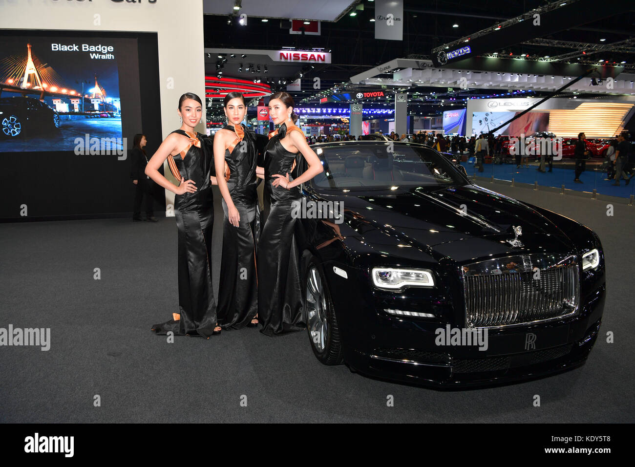 NONTHABURI - MARCH 28: Rolls-Royce Red Wraith car on display at The ...