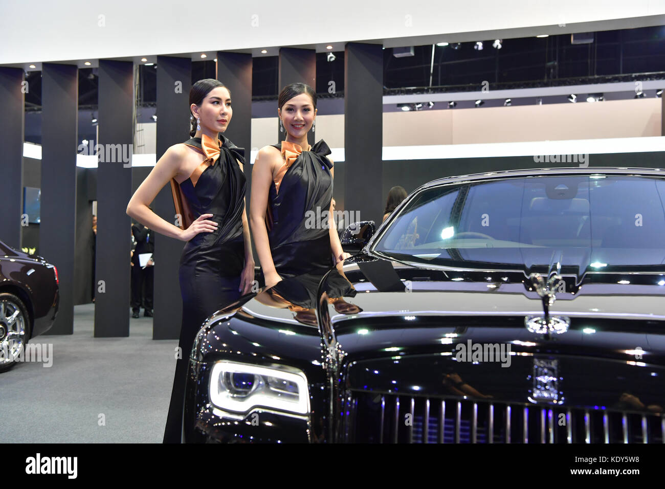 NONTHABURI - MARCH 28: Rolls-Royce Red Wraith car on display at The ...