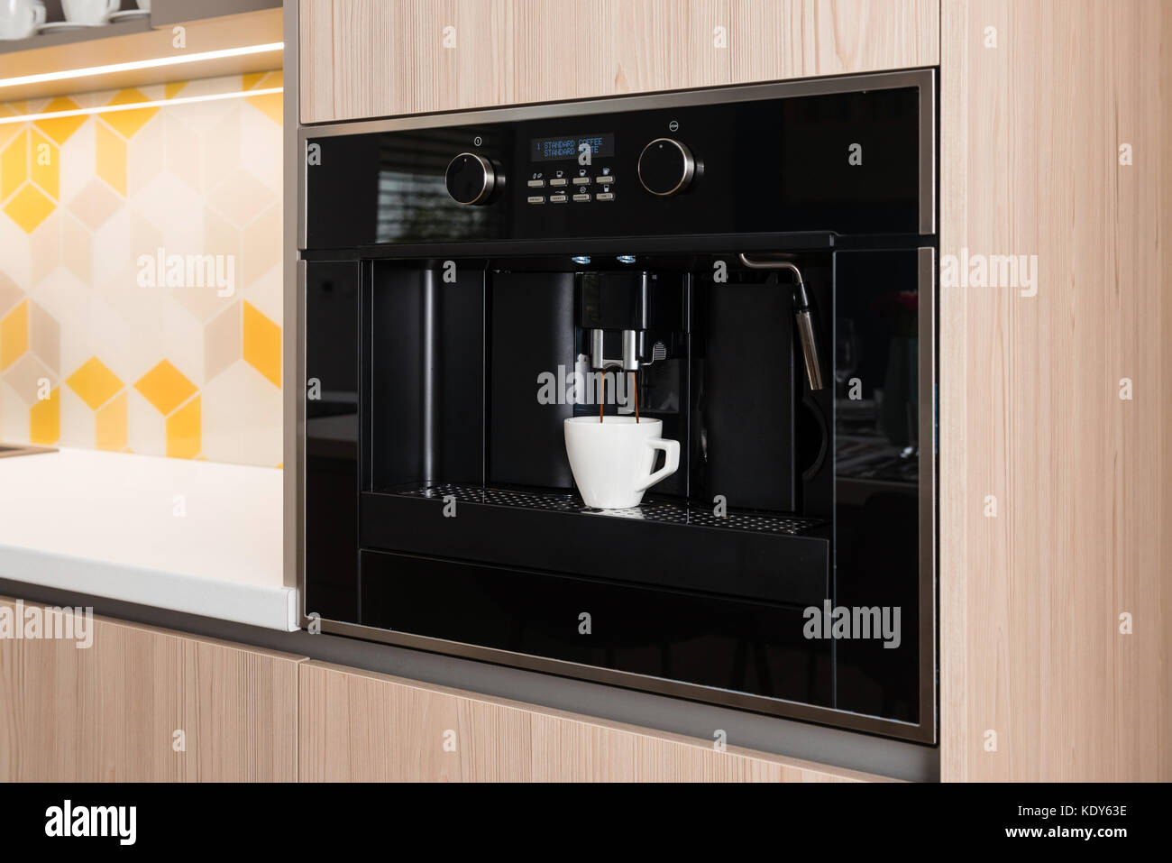 Built in coffee machine hi-res stock photography and images - Alamy