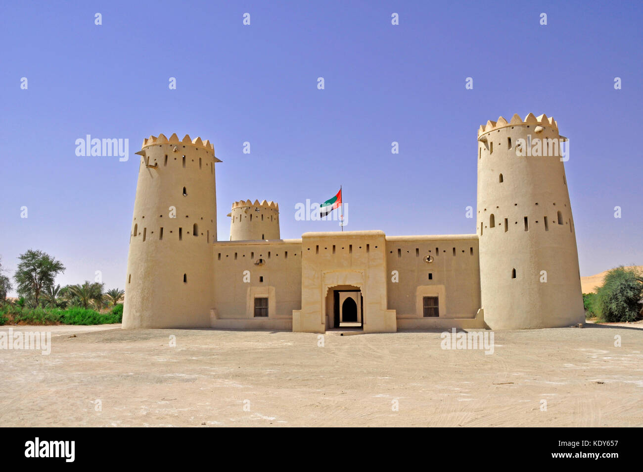 This fort, one of several, was built to protect the oases in the Liwa ...