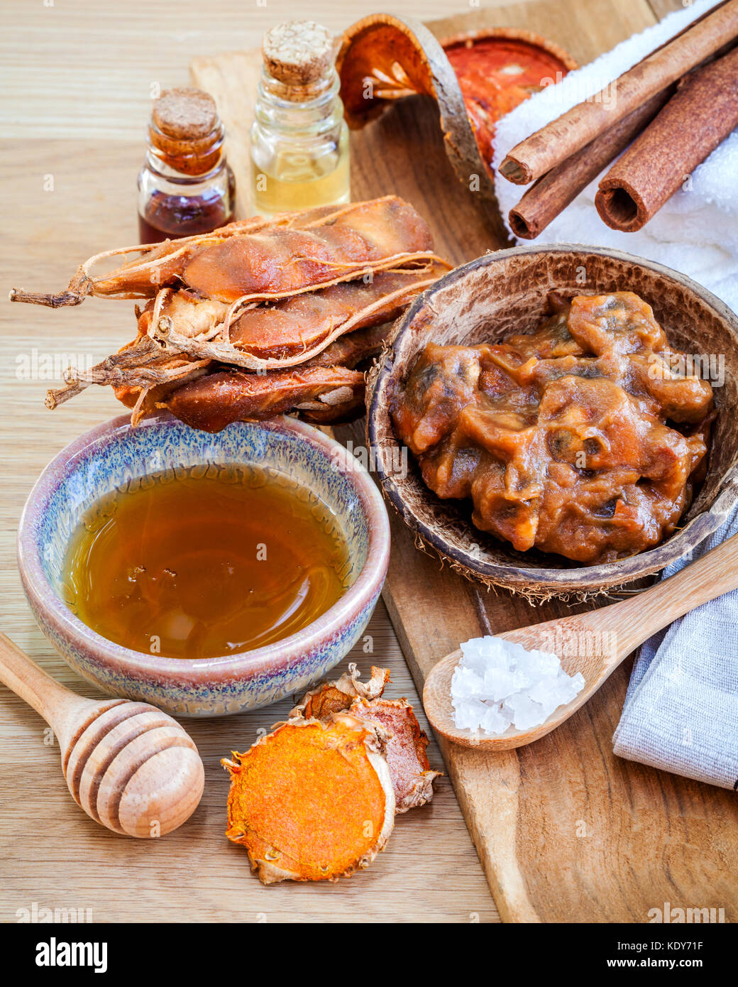 Homemade skin care and body scrub with natural ingredients tamarind ...