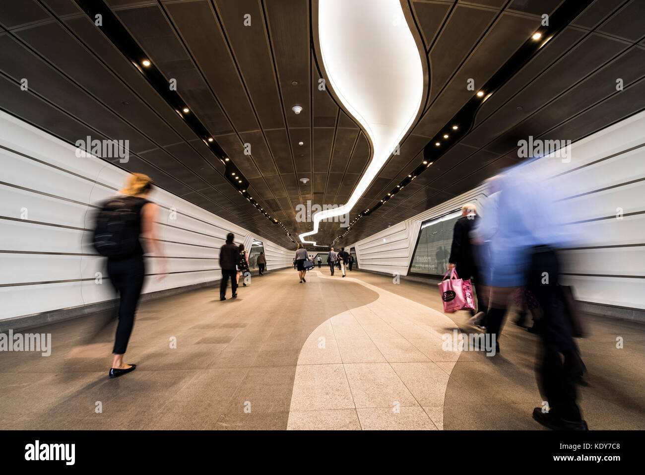 Wynyard Walk between Wynyard train station and Barangaroo, Sydney, NSW ...