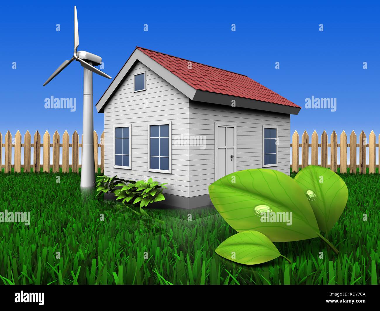 3d illustration of house Stock Photo - Alamy