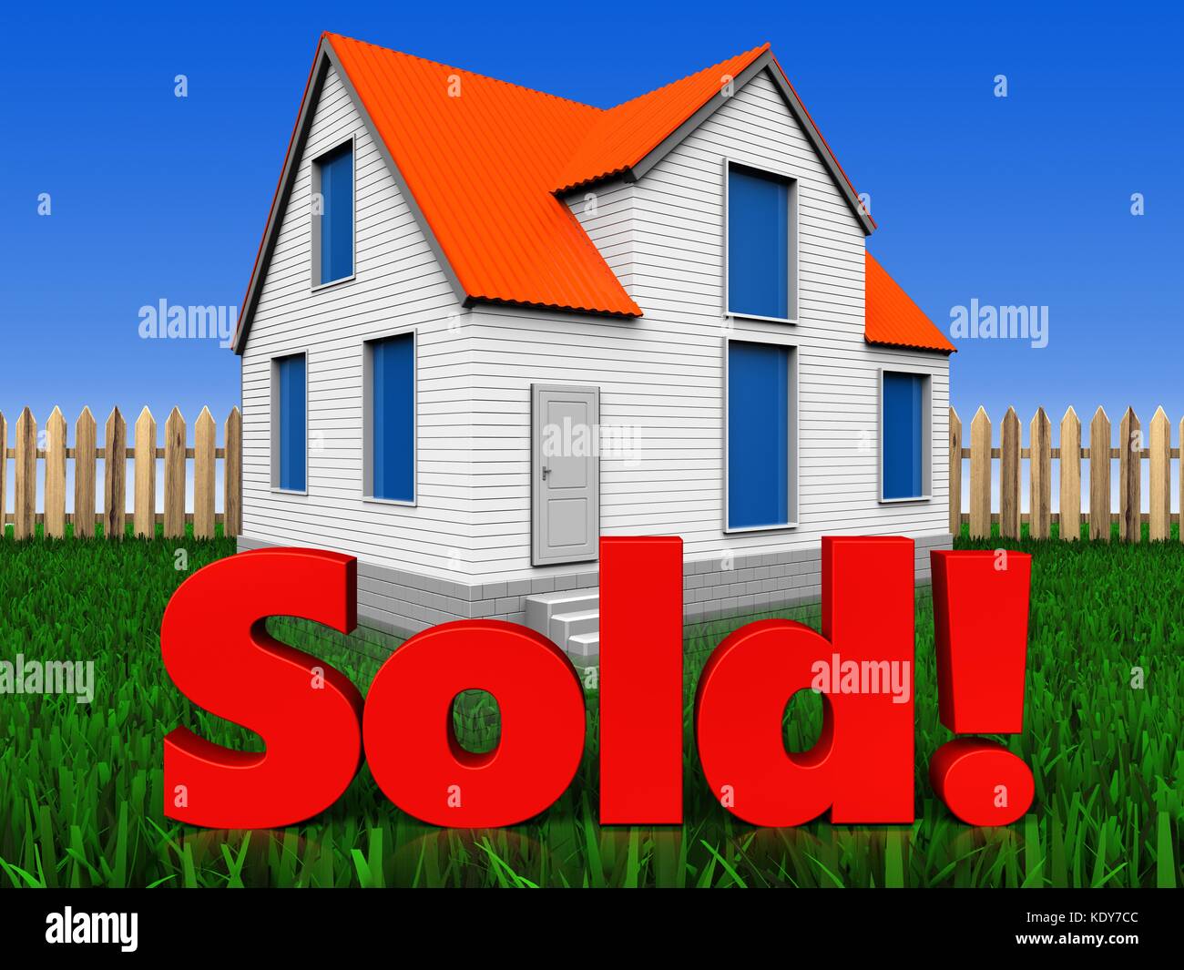 3d illustration of house Stock Photo - Alamy
