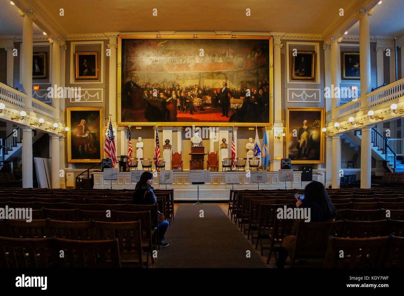 Boston city hall interior hi-res stock photography and images - Alamy
