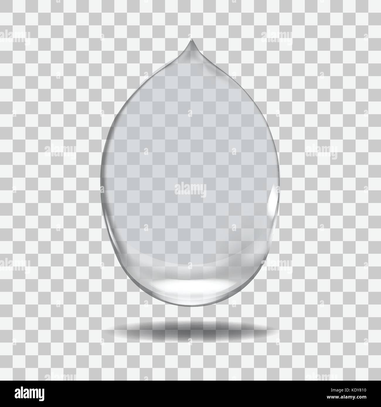 Realistic Transparent water drop. Useful with any background Stock ...