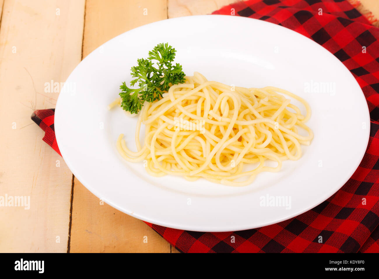 a plate of spaghetti pasta Stock Photo - Alamy