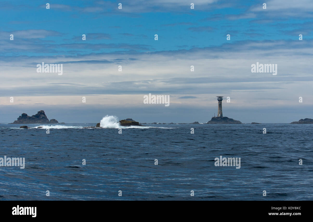 Longships lighthouse hi-res stock photography and images - Alamy