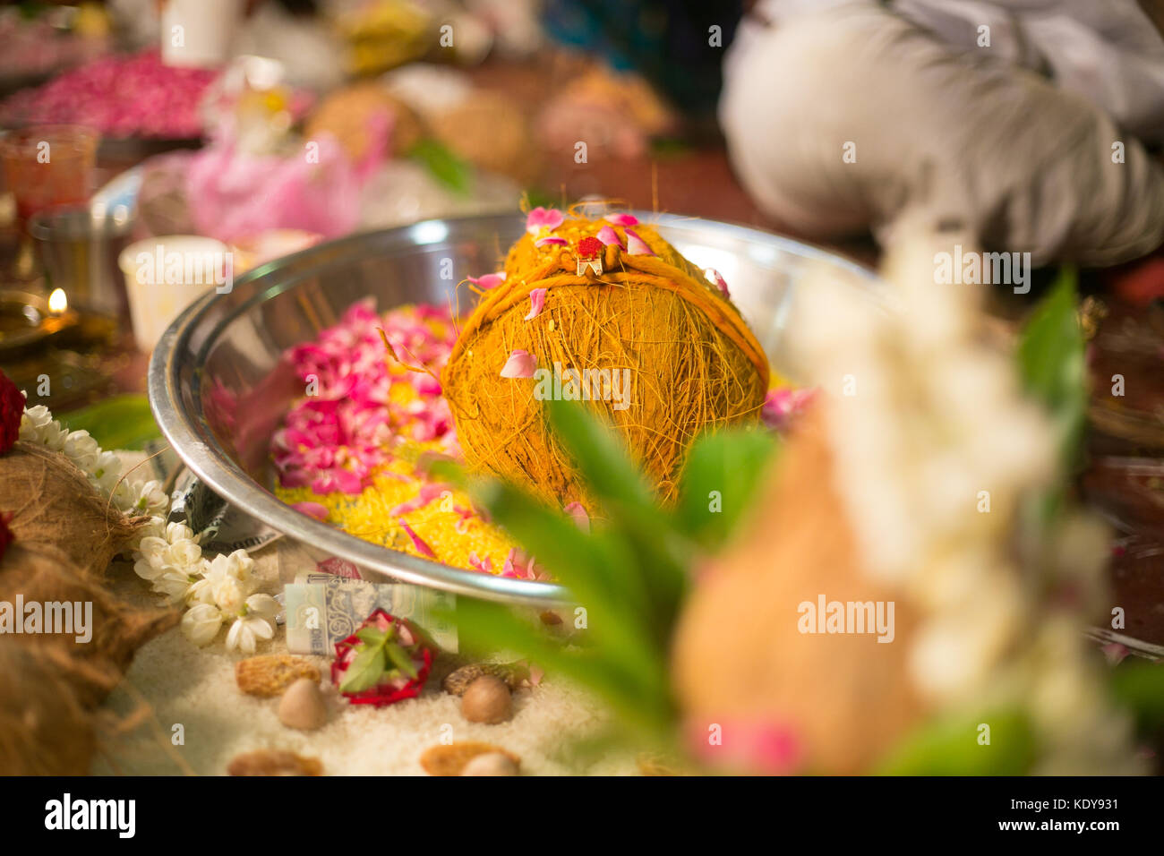 Indian wedding rituals, celebration of marriage in Indian style Stock ...