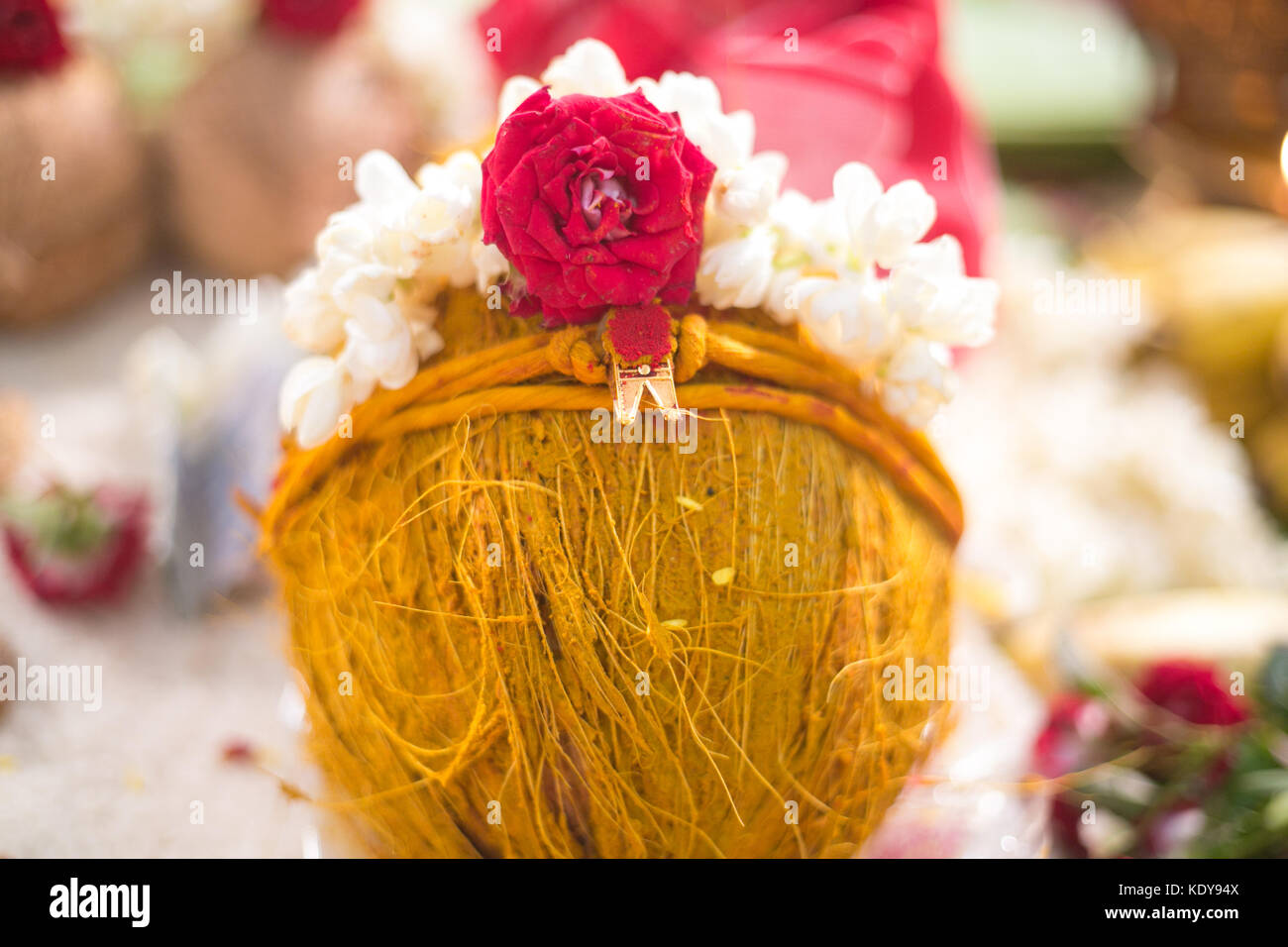 Indian wedding rituals, celebration of marriage in Indian style Stock ...