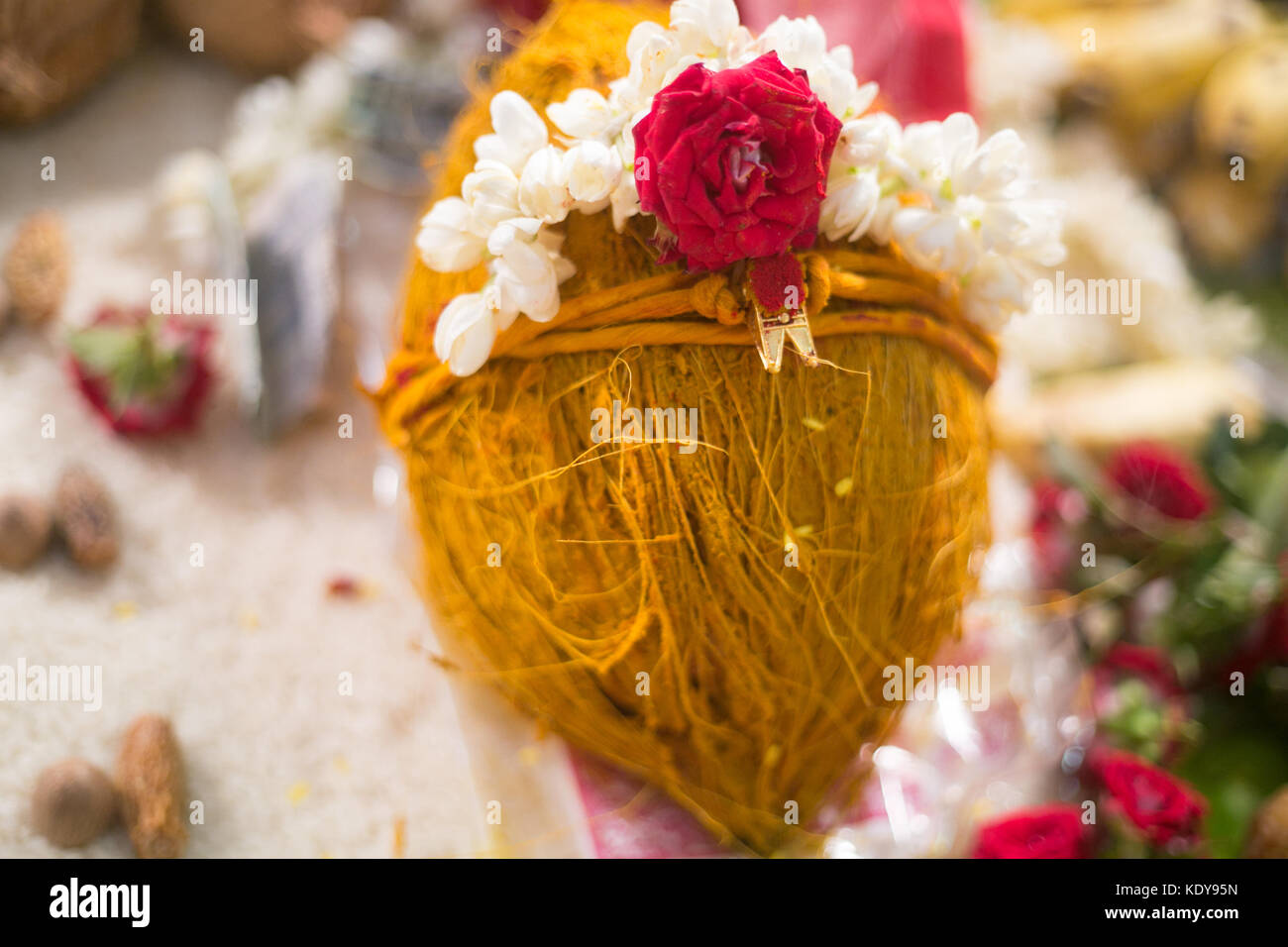 Indian wedding rituals, celebration of marriage in Indian style Stock ...