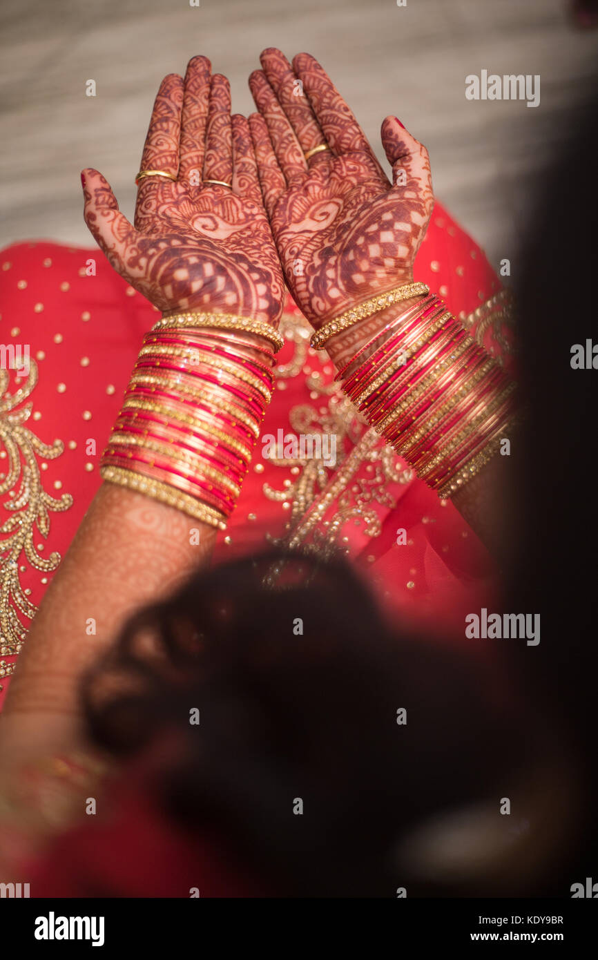 Indian wedding rituals, celebration of marriage in Indian style Stock ...