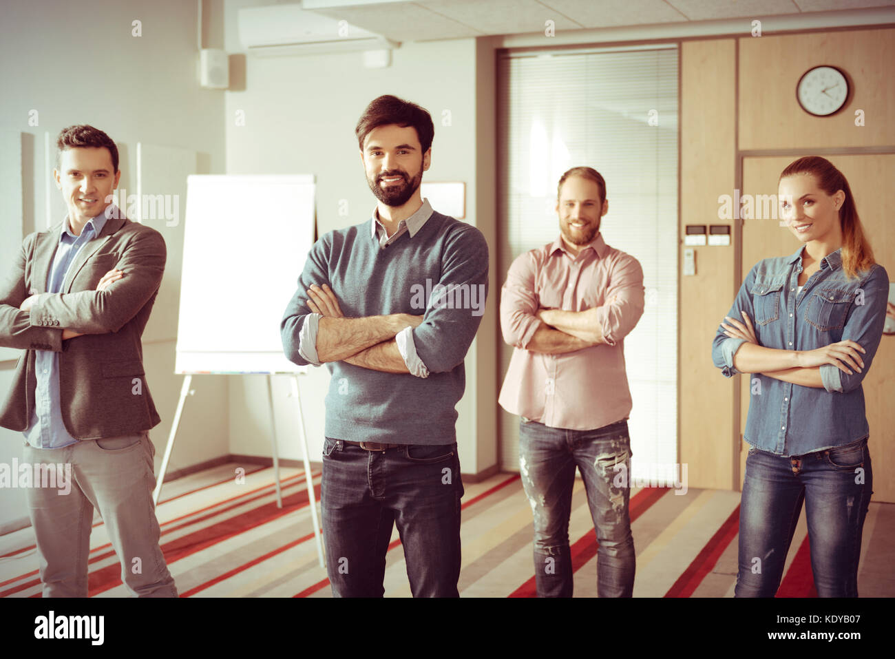 Smart confident people being ready to work Stock Photo - Alamy