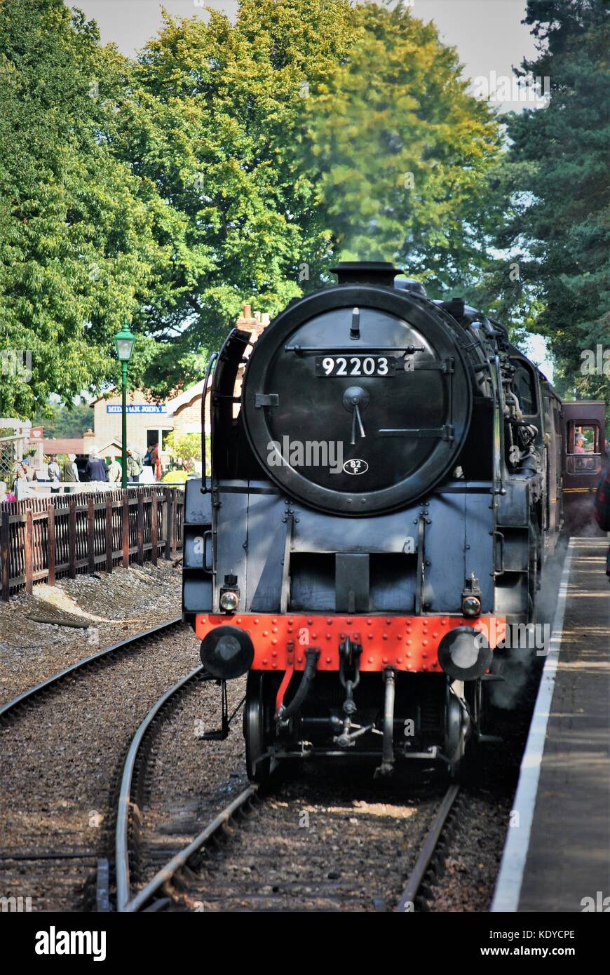 92203 Black Prince, steam Locomotive 9F class on the north Norfolk ...