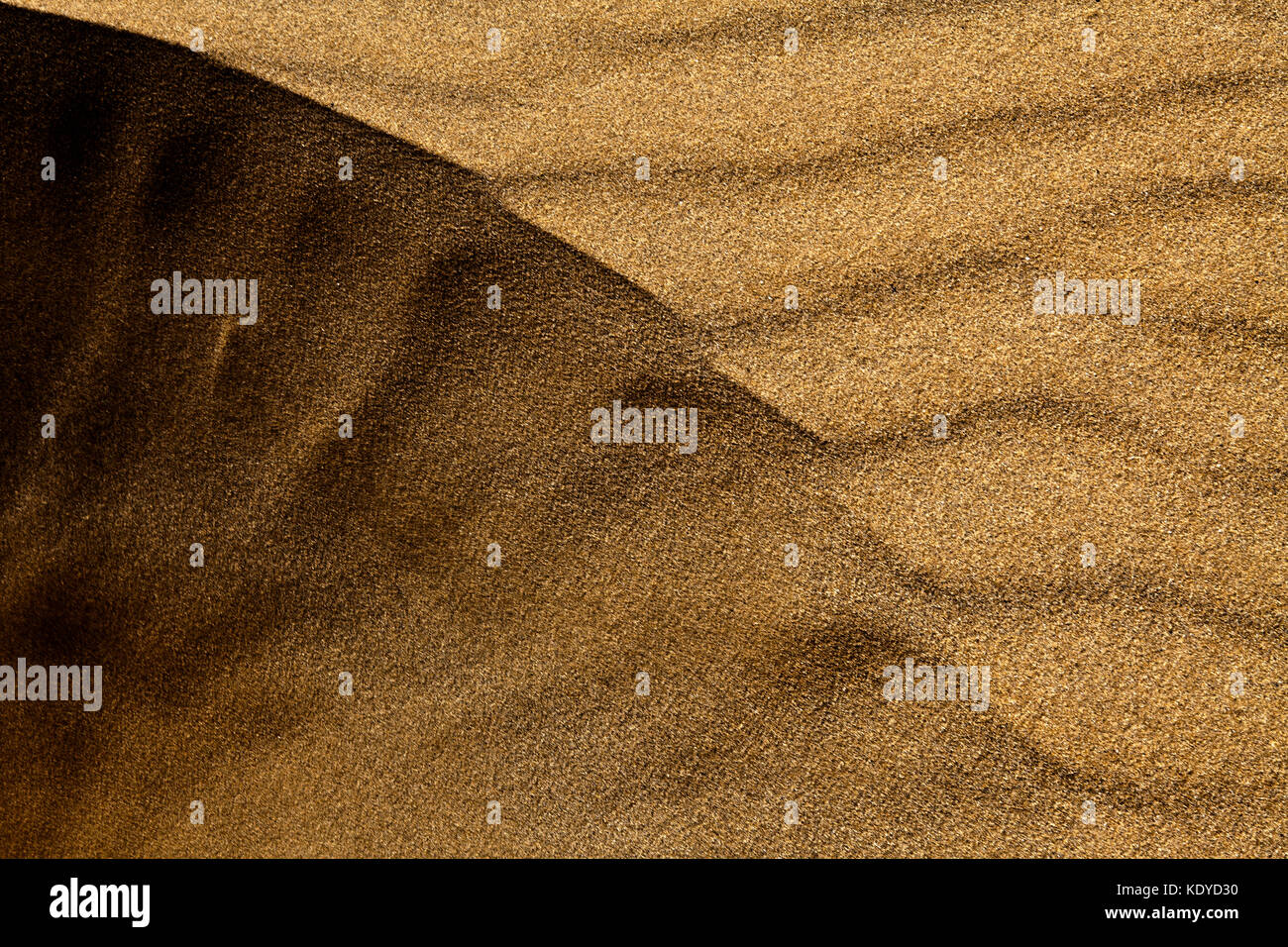 Abstract image showing light and shadow areas in sand dune detail Stock ...