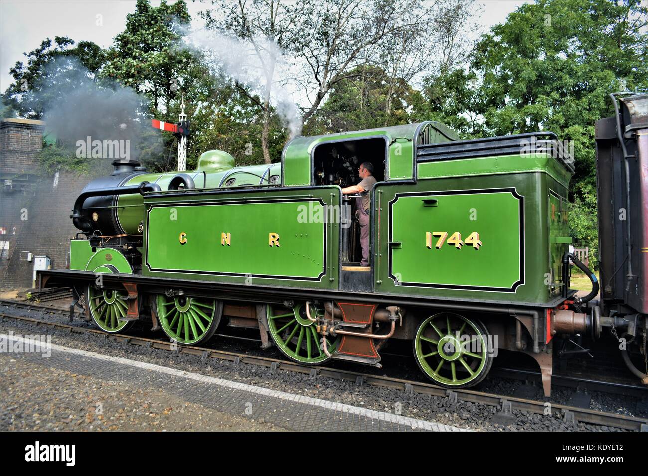 N2 1744 steam engine on the poppy line north norfolk railway,sheringham ...