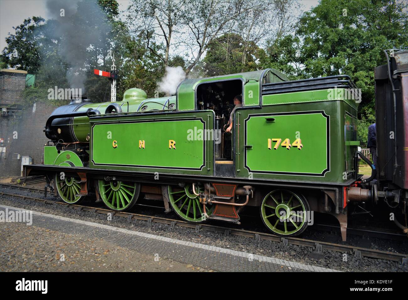 N2 1744 steam engine on the poppy line north norfolk railway,sheringham ...