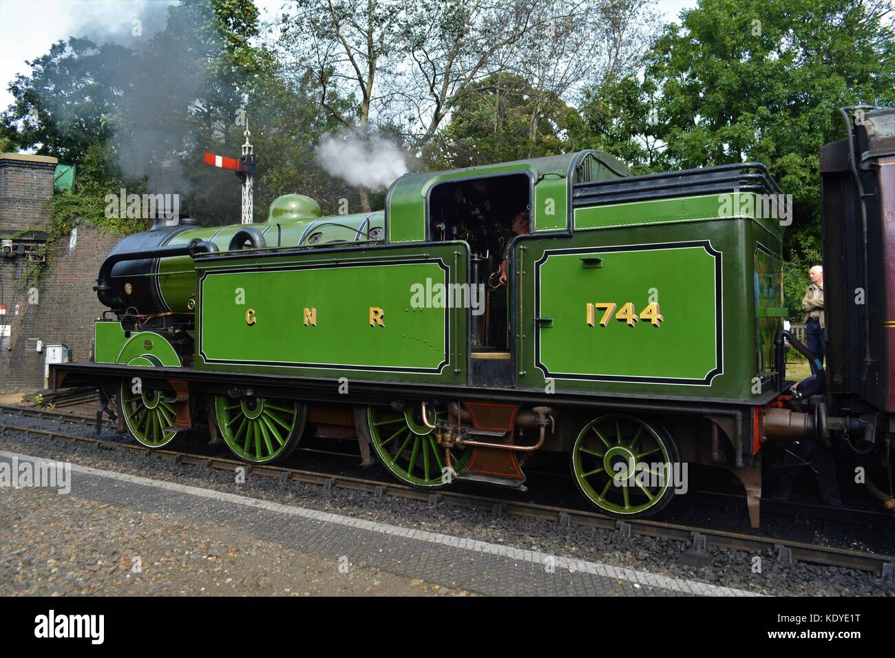 N2 1744 steam engine on the poppy line north norfolk railway,sheringham ...