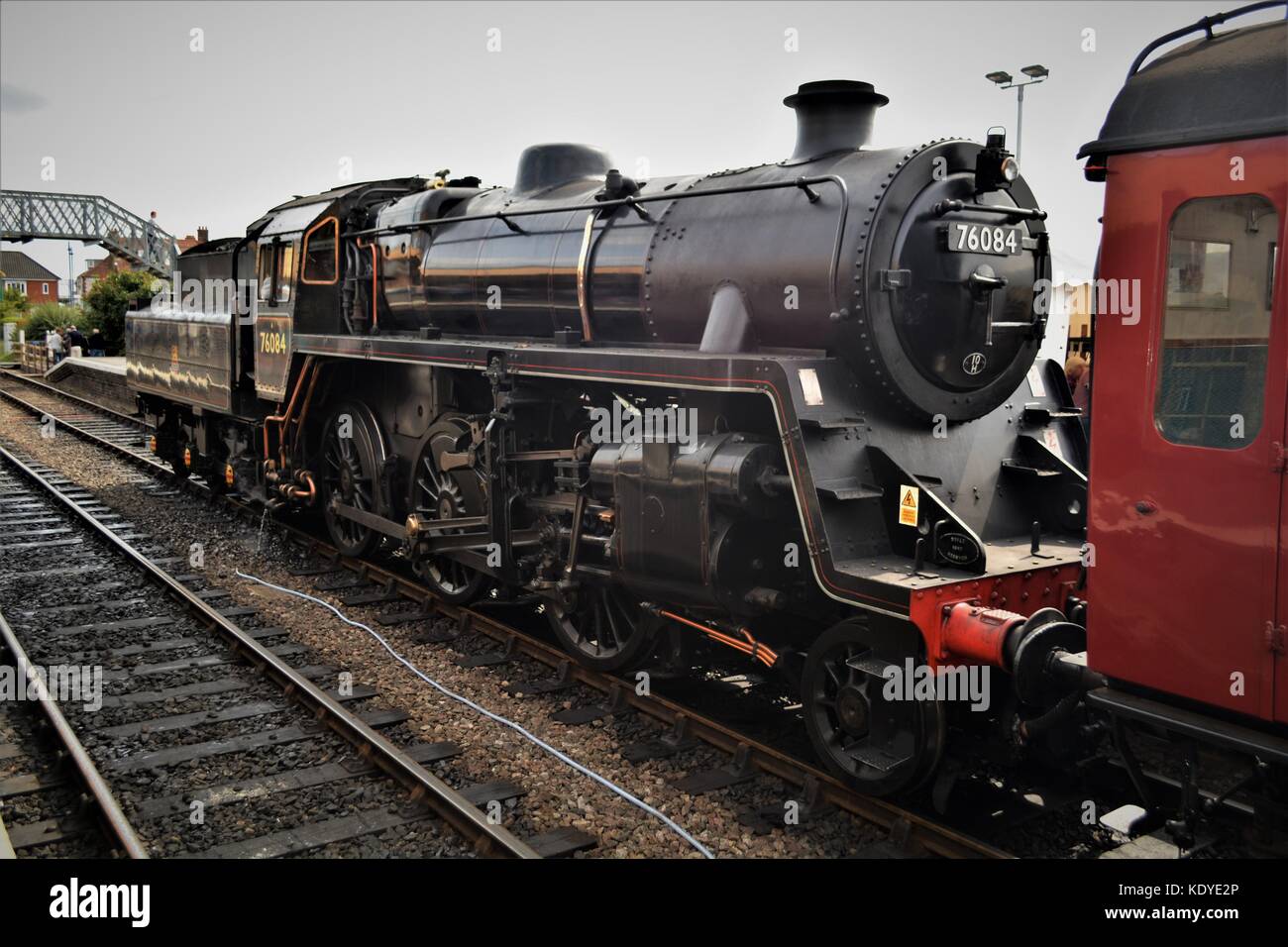 BR standard class 4260 76084 steam locomotive on the poppy line Stock ...