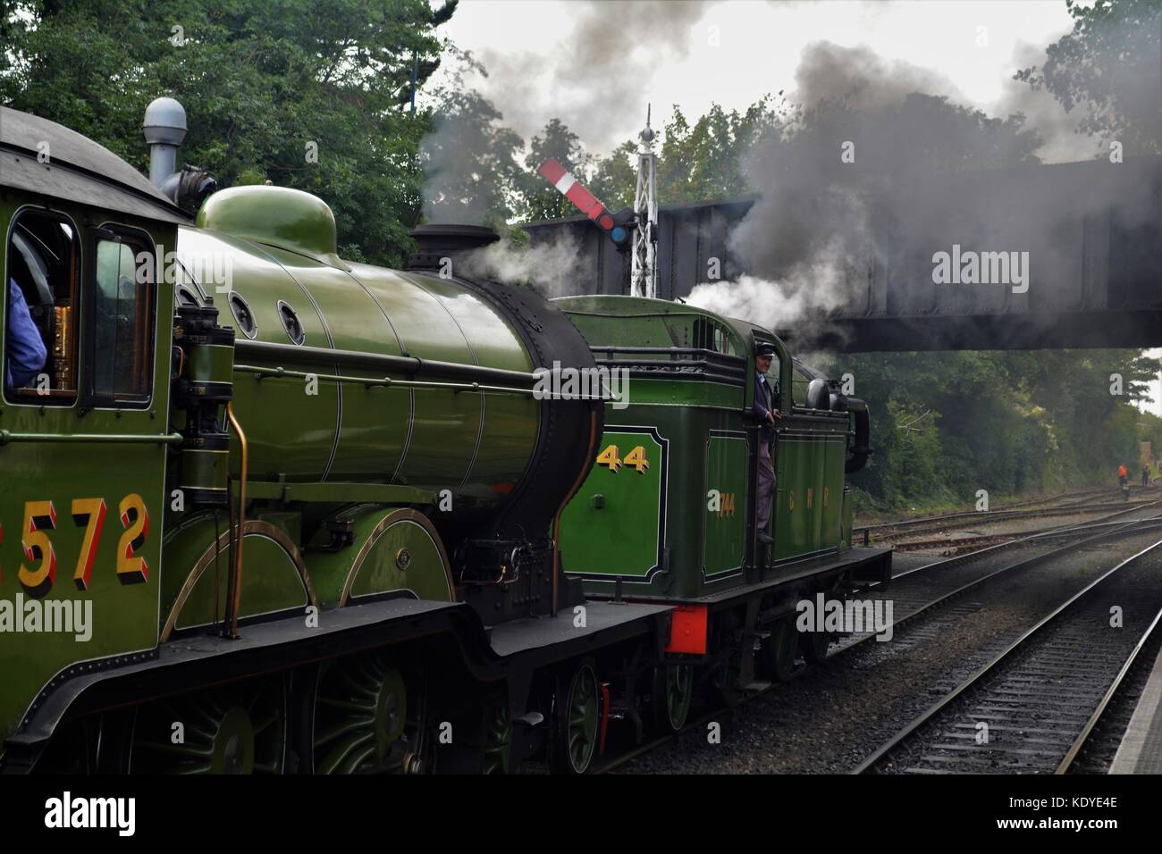 LNER B12 8572 steam train, North Norfolk railway poppy line Sheringham ...