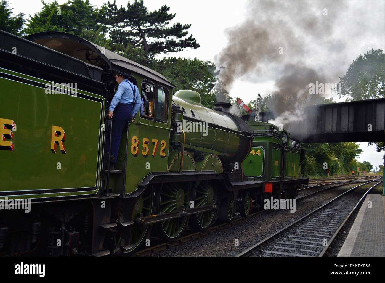 LNER B12 8572 steam train, North Norfolk railway poppy line Sheringham ...
