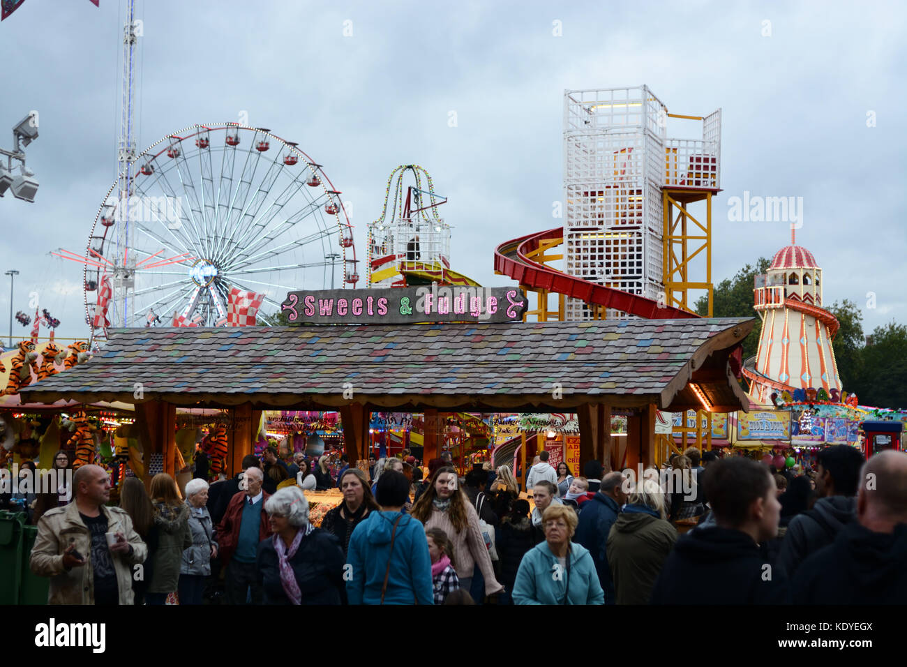 General view of Goose Fair, Nottingham Stock Photo - Alamy