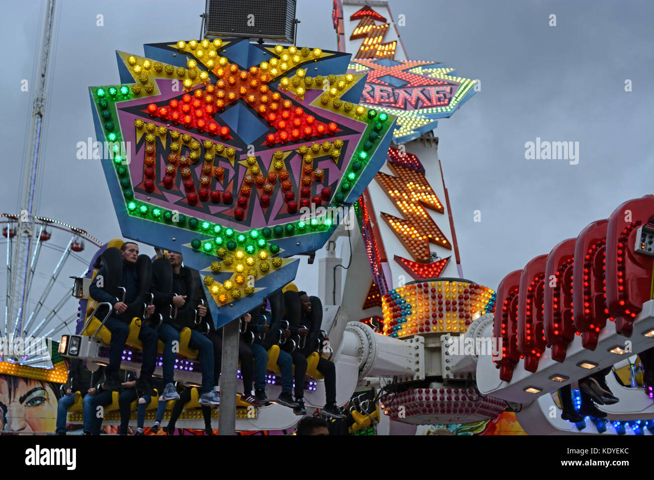 X-Treme Ride, at Goose Fair Stock Photo - Alamy